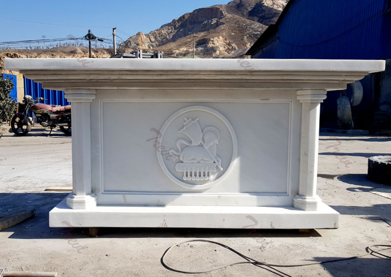 Custom made large catholic church altars table white mable sculpture to ...