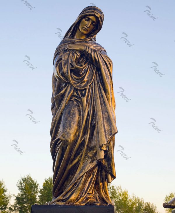 Bronze catholic outdoor statues of mother mary life size religious ...
