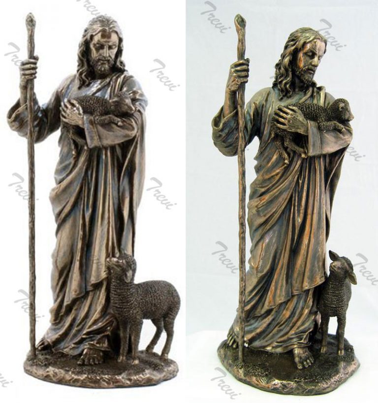 Bronze religious statues of the good shepherd for sale TBC-20 ...