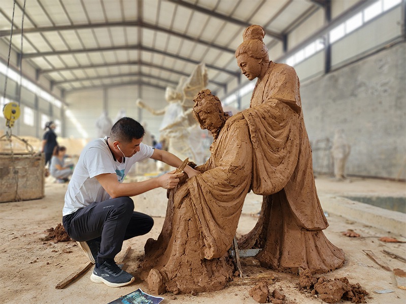 Outdoor Religious Catholic Life-Size Holy Family Bronze statue ...