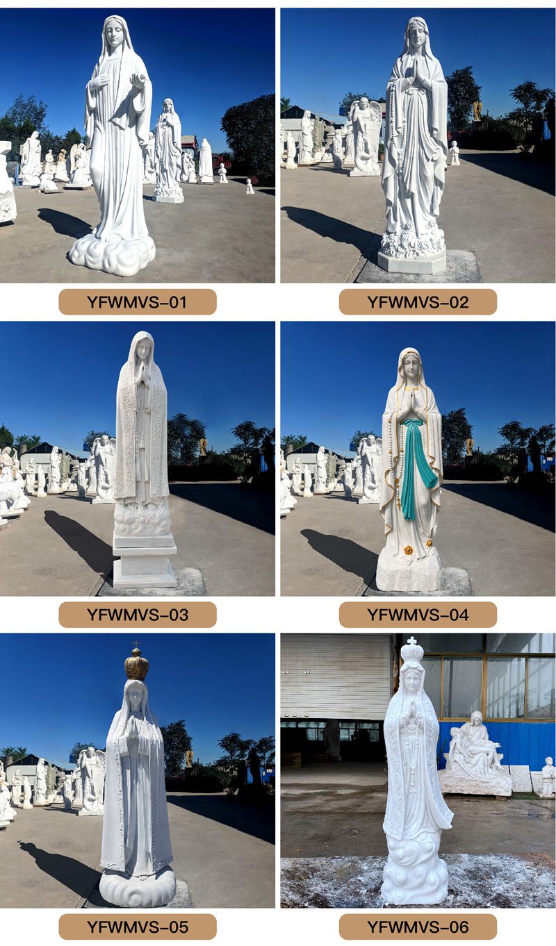 Life Size Our Lady of Mount Carmel Marble Statue for Sale- Religious ...
