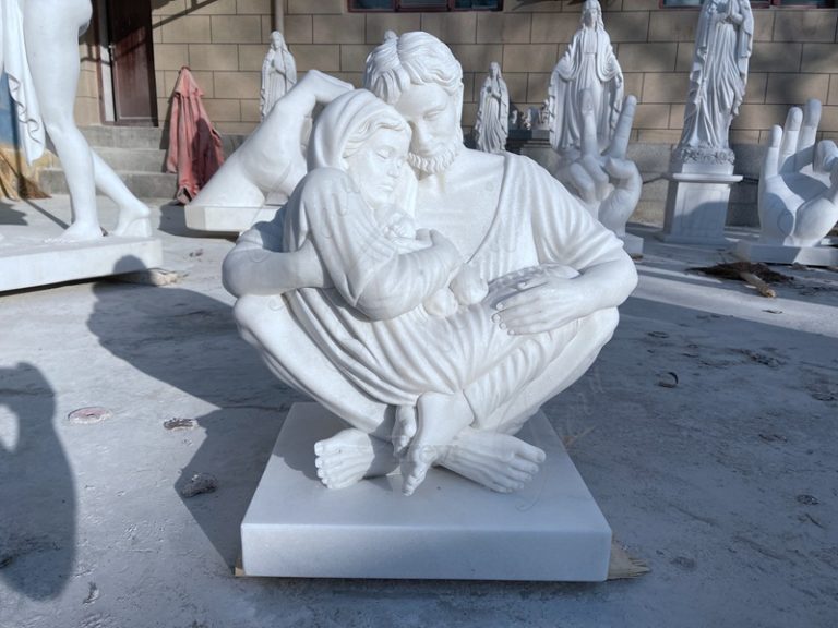 Holy Family Marble Statue a Quiet Moment Replica for Church- Religious ...
